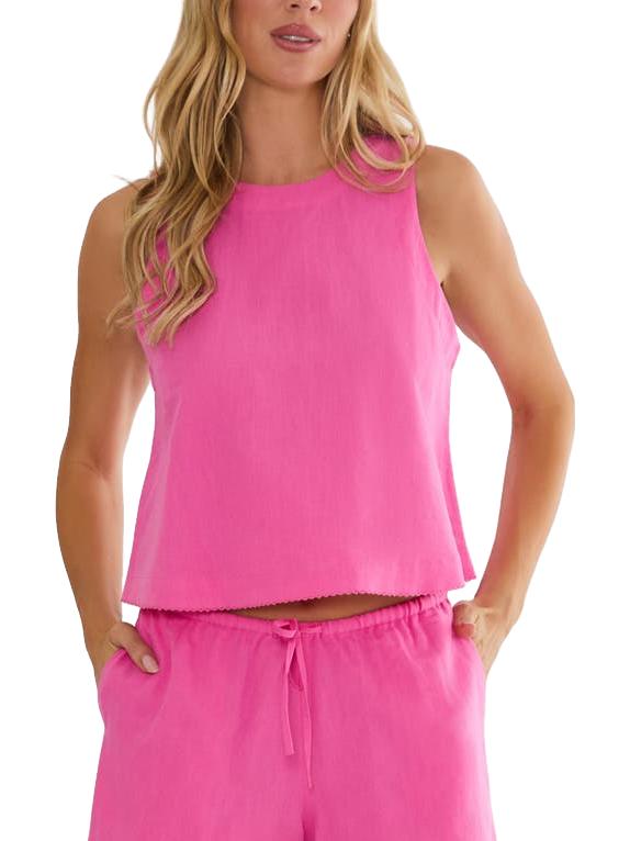 BEACH RIOT Beach Riot Sleeveless Polka Dot Cover-Up Top